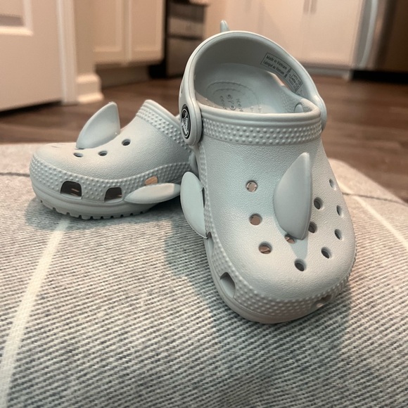 CROCS | Shoes | Crocs Gray Sandals With Perforated Design | Poshmark